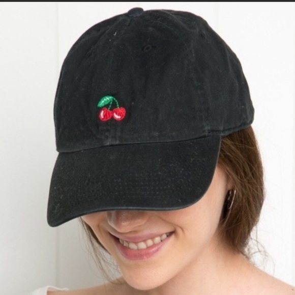 Brandy Melville | Accessories | Brandy Melville Cherry Baseball Cap One ...